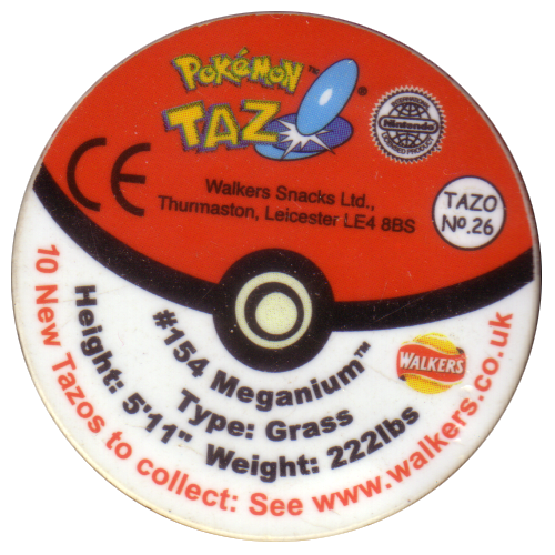 Tazos > Walkers > Pokémon
